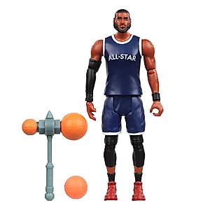Oonies Space Jam: A New Legacy - Baller Action Figure - 5" Lebron James with Acme B-Ball Blocker