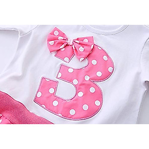 Mud Kingdom 4 Year Old Birthday Dress Girl Cute 4 Long Sleeve Pink