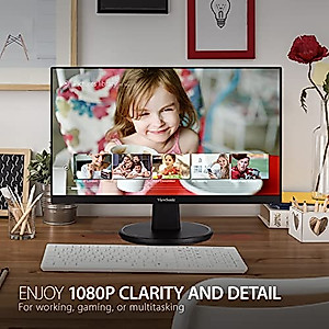 ViewSonic VS2247-MH 22 Inch 1080p Monitor with 75Hz, FreeSync, Thin Bezels, Eye Care, HDMI, VGA Inputs for Home and Office