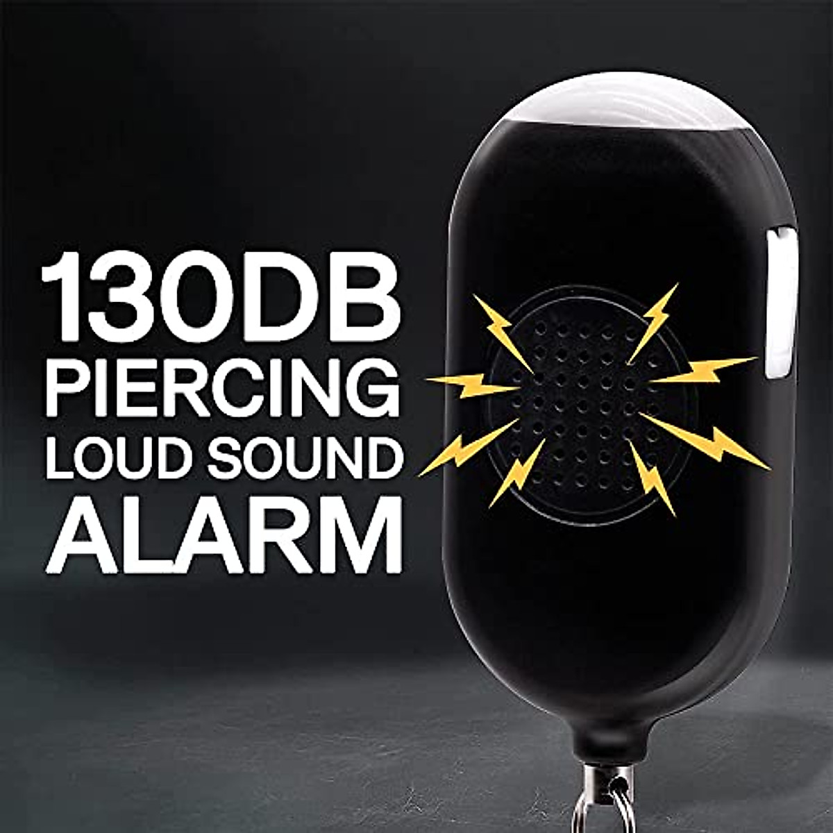 Personal Security Alarm Keychain Set for Women,3Packs Rechargeable Self Defense Safety Alarm Keychain with Loud 130dBs to Protect Your Family, Kids, Elderly & Dog Walkers Safety
