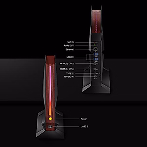 [Mini Gaming PC] Mini PC Intel 12th i9-12900H, 14cores 20Threads Max to 5.0GHZ, Nvidia RTX3050Ti 8G Vram Mini Gaming Desktop Computer, 32G RAM 1TB PCIE 4.0 3x4K Output Windows 11Pro Auto Power on
