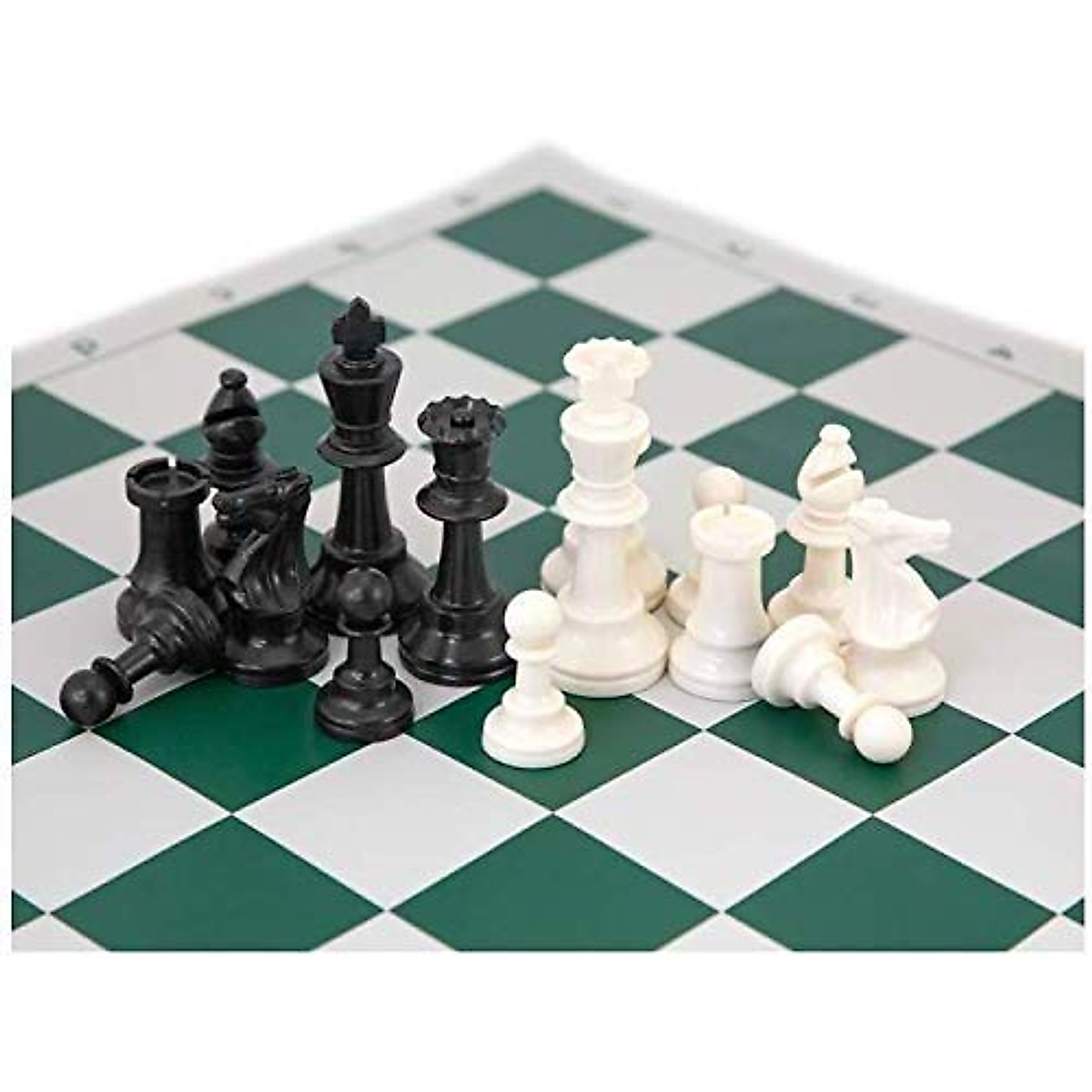 Tradeopia Corp. Chess Set Roll-up Travel Chess in Carry Bag with Shoulder Strap Easy to Carry (Premium Pieces)