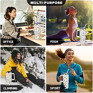 BMYDIY Mothers Day Birthday Gift for Mom Grandma, Personalized 40 Oz Tumbler with Handle and Straw, Custom Extra Large Stainless Steel Insulated Cup Travel Mug Coffee Mug with Name