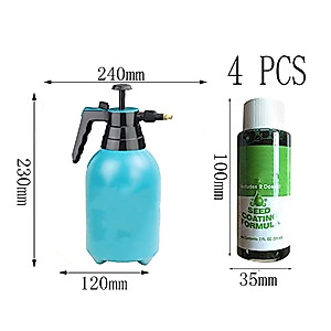 Hot Liquid Seeding Grass Lawn Green Spray Device Seed Care Watering Set, Seed Spray Liquid, Lawn Patch Seed Sprayer, Green Grass Paint for Lawn (6 Set)