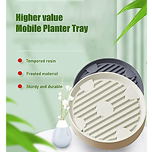 RUDINO,Plant Roller Base,Plant Dolly,Plant Caddy With Wheels,Rolling Plant Stand,Plant Caddy With Wheels Heavy Duty,Round Plant Roller Base For Vertical Planting Troughs,Patio Umbrella Base,Plant Pots