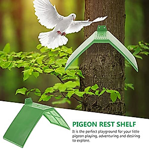 Yardwe 20pcs Plastic Pigeon Rest Stand Bird Perches Bird Dwelling Stand Frame for Bird Supplies Random Color
