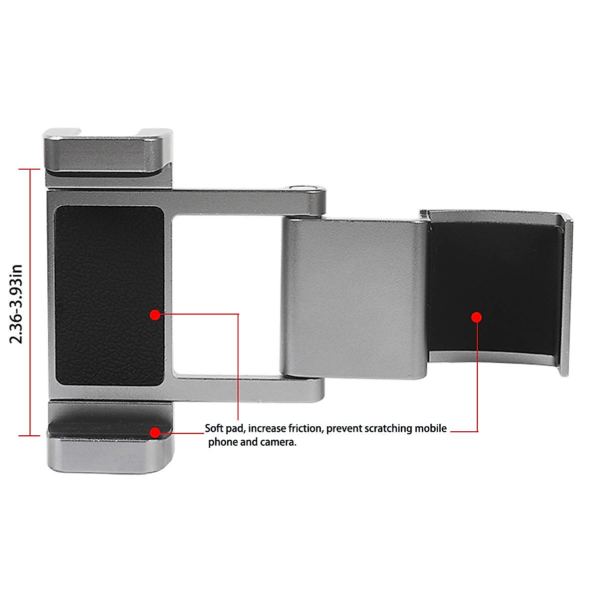 PellKing Osmo Pocket/Osmo Pocket 2 Phone Holder Set Expansion Accessories + Universal Mini Extension Pole Tripod Compatible with DJI OSMO Pocket 2/ DJI OSMO Pocket and Smartphone