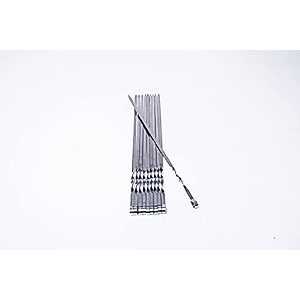 Set of 10 Stainless Steel Skewers for Shashlik Shampur Kebab BBQ Meat Mangal