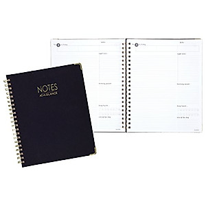 AT-A-GLANCE Notebook, 8-1/4" x 11", Ruled, 80 Sheets, Harmony Collection, Track Goals and Wins, Blue (6099-407-20)
