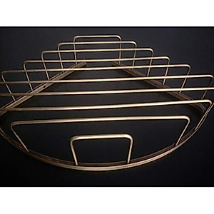 BESTOYARD European Style Brass Antique Corner Wall Mount Shower Basket Storage Rack Shelf Caddy Organizer for Bathroom Toilet Kitchen