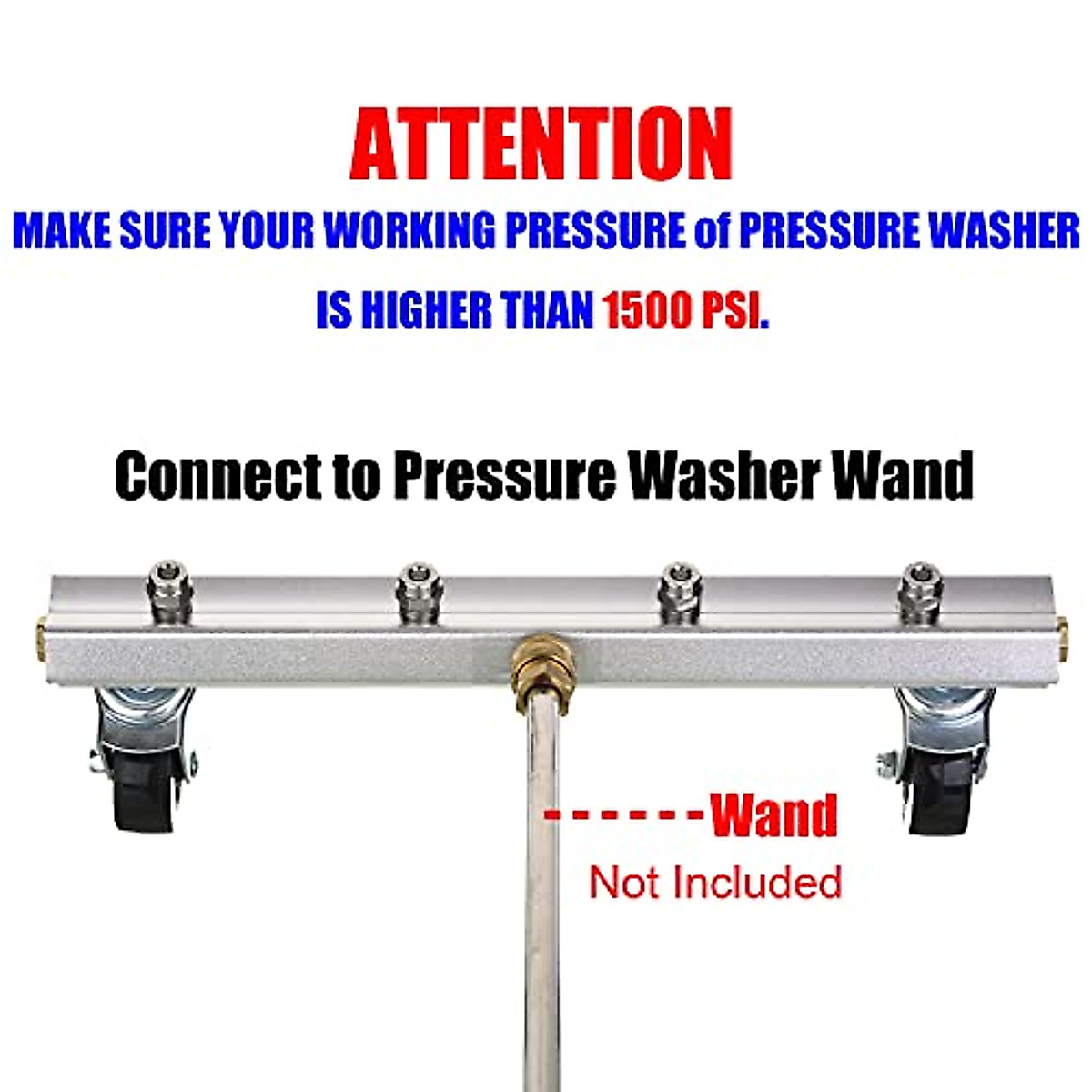 M MINGLE Pressure Washer Undercarriage Cleaner, Under Car Wash, 4000 PSI (13 Inch)