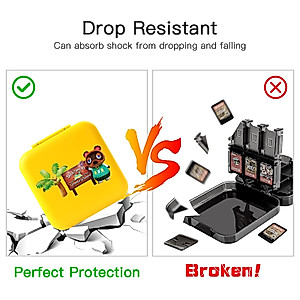 UFOPETIE Card Case for Nintendo Switch Game Card,Compatible with Nintendo Switch Case Animal Crossing Theme,Game Case for Animal Crossing Card,for Switch Accessories-Thumb Grip 2PCS UFOPETIE Island
