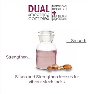 GIOVANNI 2chic Ultra Sleek Hair Styling Wax - Brazilian Phyto-Keratin & Moroccan Argan Oil, Strong Hold Keeps Hair In Place, Nourishing Anti-Frizz Formula, No Parabens, Color Safe - 2 oz