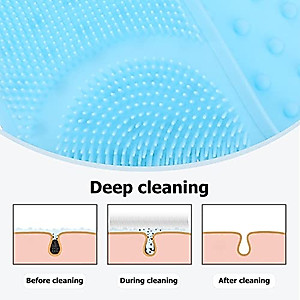 INGVY Dry Brushing Body Brush Brushsilicone Loofah Body Scrubber Bath Towel Shower Exfoliating Strap Exfoliator Men Exfoliate Scratcher Sponge Washer