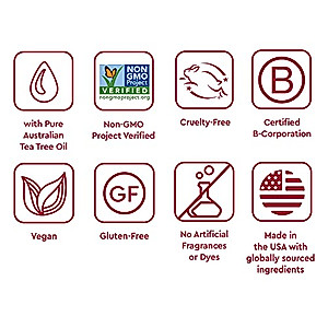 Desert Essence Tea Tree Oil & Mint Toothpaste, Peppermint, 6.25 oz (Pack of 3) Fluoride Free, Gluten Free, Vegan, Non-GMO - with Baking Soda for Deep Cleaning & Healthy Teeth & Gums, Fresh Breath