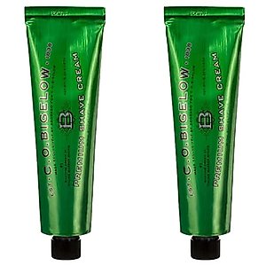 C.O. Bigelow Premium Shave Cream for Men with Eucalyptus and Coconut Oil, 5.2 Ounces, for All Skin Types Pack of 2