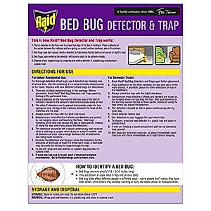 Raid Bed Bug Detector & Trap, 8 ct