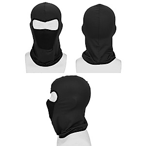 SATINIOR 9 Pieces Balaclava Ski Mask Cover Breathable Sun Dust Protection Full Face Cover for Women Men Outdoor Activities (Black, Dark Blue, Grey,Medium)