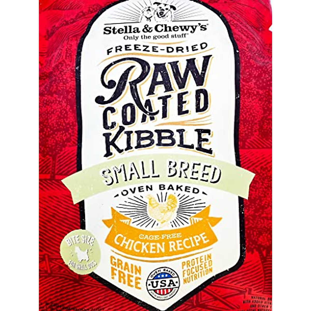 Stella & Chewy's Raw Coated Small Breed Chicken Recipe Dog Food 10lb (186011001677)