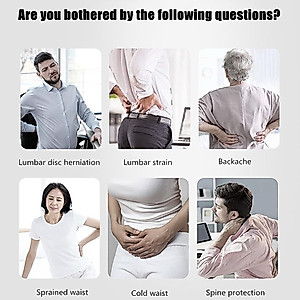 PROHEL Back Brace to Relieve Lower Back Pain with Lumbar Pad Support for Men/Women. Mild, thin, orthopedic, rigid, adjustable herniated disc (Size : L.)