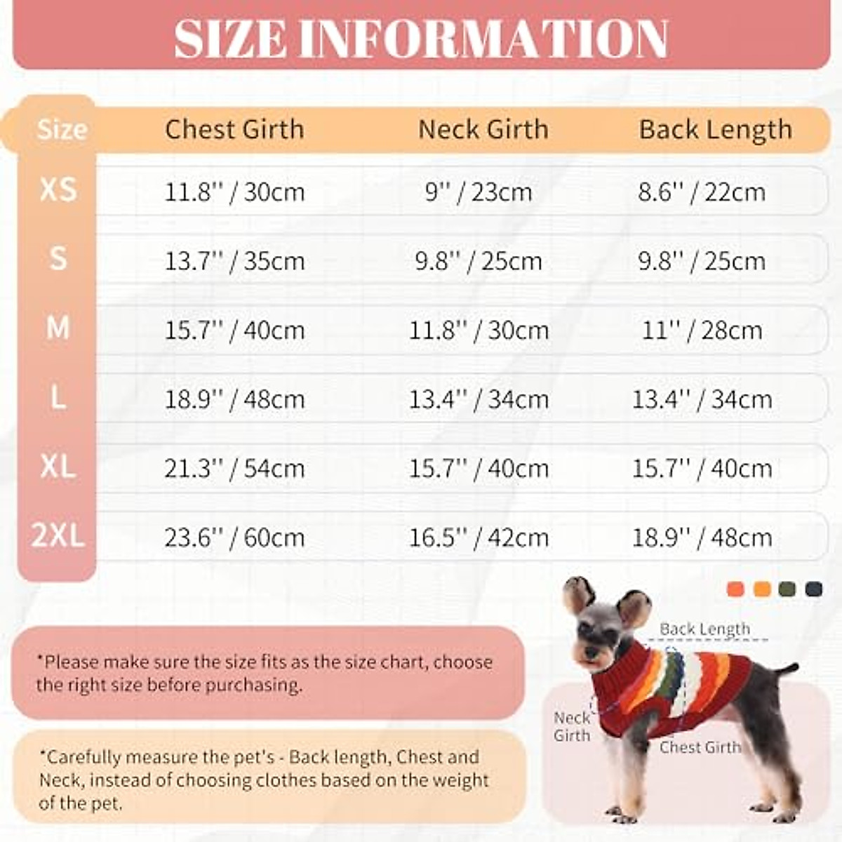 Kuoser Dog Sweater, Pet Cable Knitted Pullover Puppy Warm Clothes, Doggy Turtleneck Classic Knitwear Soft Thickening Doggie Outfit, Cold Weather Thermal Wear for Small Medium Dogs Cats