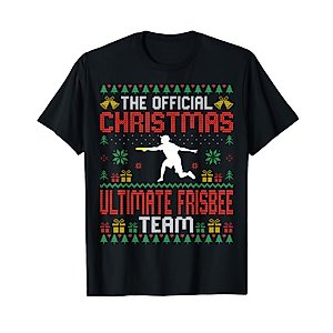 Funny Ugly Christmas Ultimate Frisbee Team Xmas T-Shirt