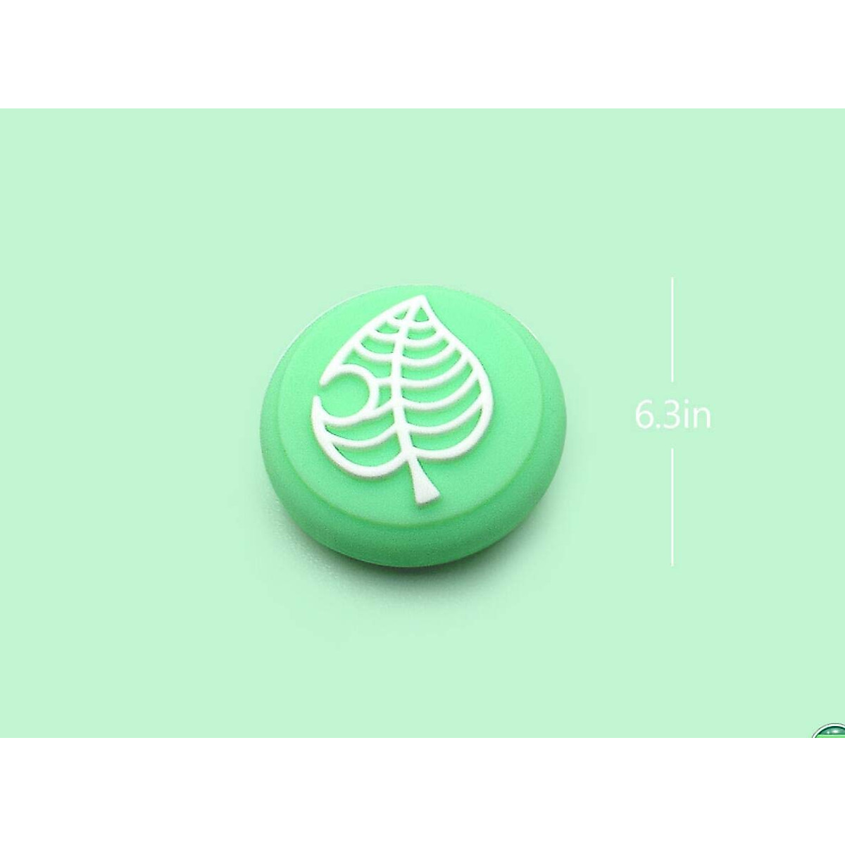 6PCS Silicone Cute Thumb Grip Caps Cover Ergonomic Joystick Caps Analog Thumb Stick Caps for Switch NS Joy Con/Switch Lite Controller-Leaves
