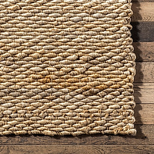 nuLOOM Hailey Hand Woven Jute Area Rug, 8x11, Natural