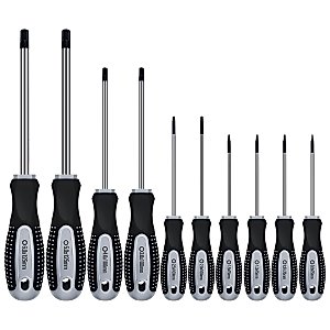 Hex Allen Wrench Screwdriver Set (10 Pack in Precision & Standard Metric Sizes 0.9mm 1.27mm 1.3mm 1.5mm 2.0mm 2.5mm 3.0mm, 4.0mm, 5.0mm, & 6mm) - Perfect for RC Cars, Quadcopters, & Helicopters