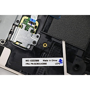 Replacement for Lenovo Yoga C740-14 C740-14IML Laptop Upper Case Palmrest Keyboard Touchpad Assembly Part 5CB0U43990 Top Cover Sliver