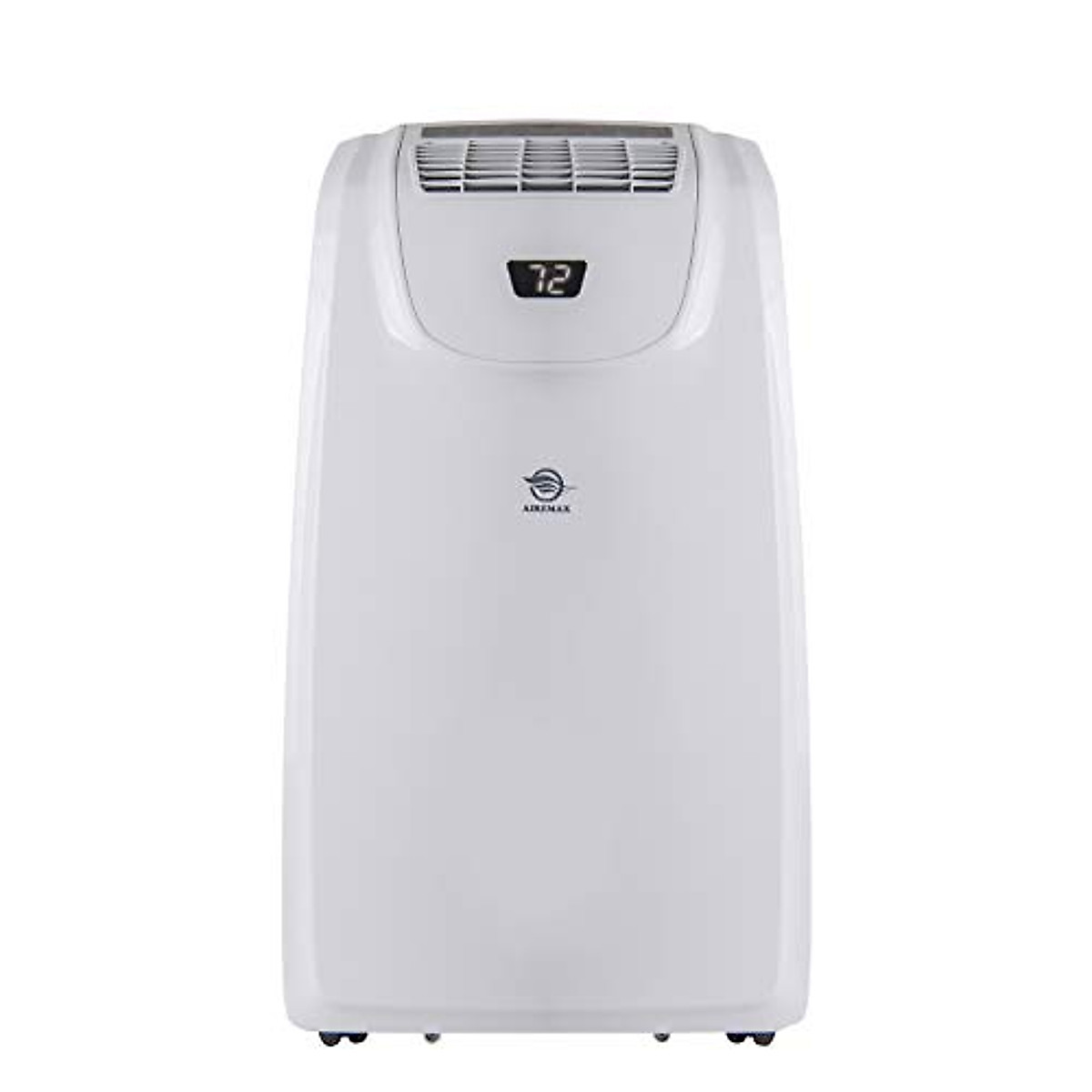 AireMax Portable Air Conditioner and Heater with Remote Control | For Rooms up to 500 Sq.Ft. | 24H Timer | Auto Restart | Wheels | LED Display | 4 Modes | White | APE514H