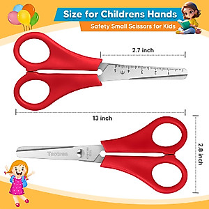 Kids Scissors Bulk of 12-Pack, Taotree 5" Kid Scissors for School Supplies, Kids Safety Scissors Art Craft Supplies, Small Scissors, Blunt Tip Scissor for Child Student Classroom Scrapbook Supplies