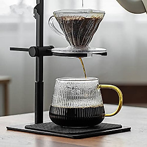 15 Oz Glass Coffee Mugs Set of 2,Glass Coffee Cups with Lids and Spoon,Clear Coffee Mug for Hot Beverages and Cold,Ice Coffee,Tea,Cereal, Milk,Cappuccino,Latte,Dishwasher and Microwave Safe.