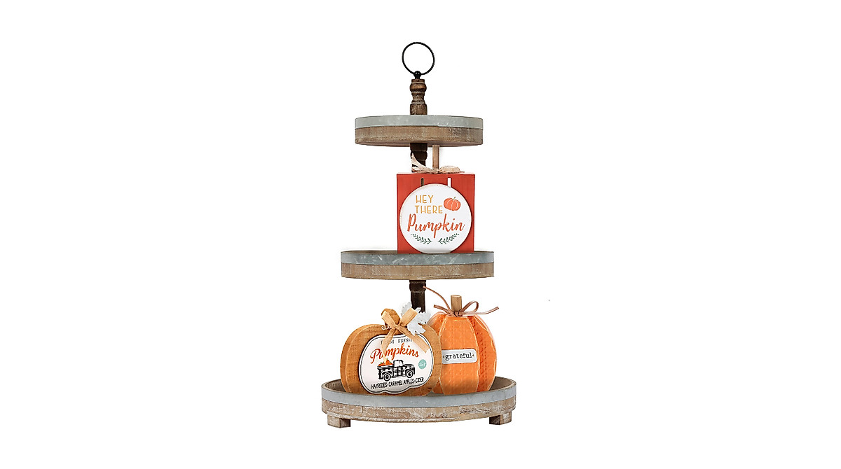 Rustic 3-Tier Farmhouse Tray for Decor & Serving | SOFE