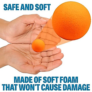 Hog Wild T-Rex Ball Popper Toy - Includes 4 Soft Foam Balls - Squeeze to Pop Air Powered Balls Up to 20 Feet - Launcher Safe for Indoor/Outdoor Play - Party Favor Gift for Kids, Girls, Boys Ages 5+