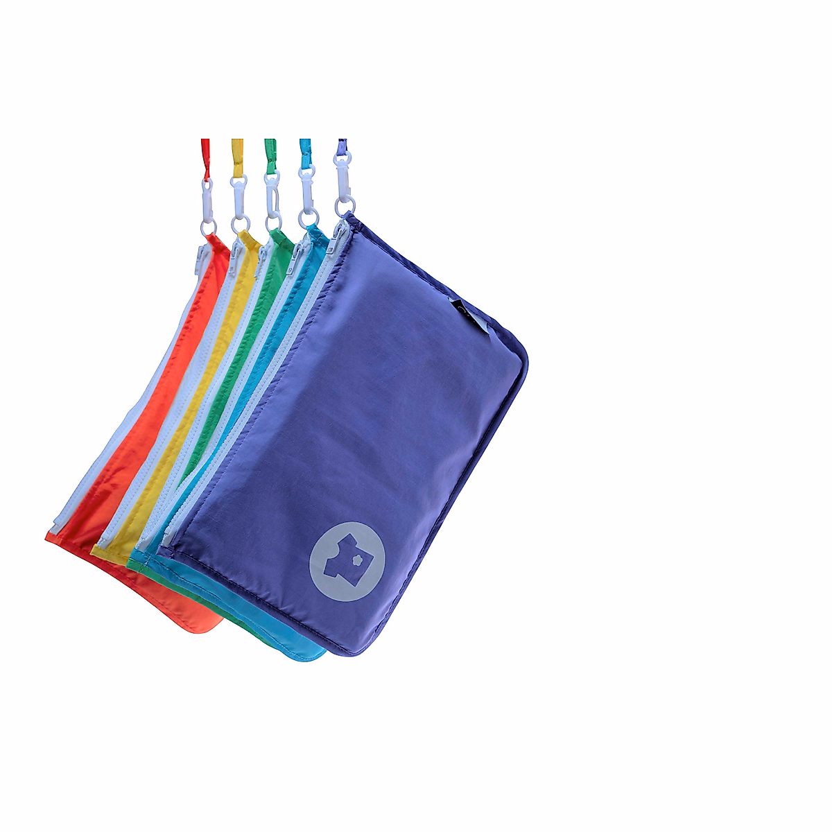 OYYO Diaper Bag Organizer Pouches a 5 pc Set. Machine Washable, Color Coded, Diaper pad and Wet Bag Included.