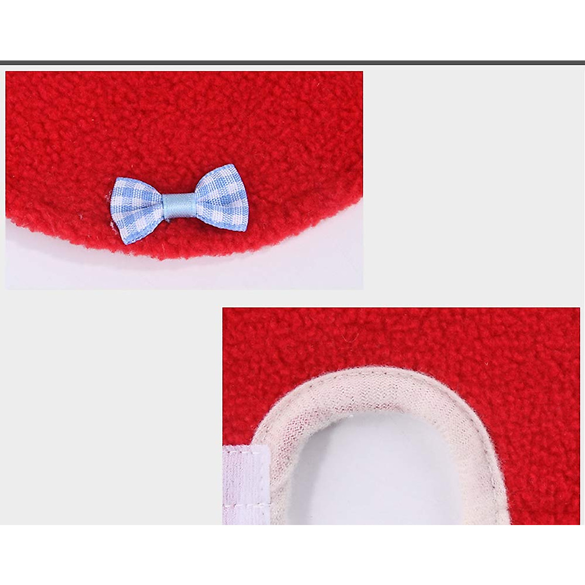 Mummumi Pet Collr, Bird Elizabethan Collar Recovery Anti-Bite Neck Collar for Parrots Budgies Parakeet Cockatiels (L-Red)