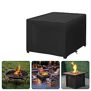 Square Patio Furniture Covers, Outdoor Furniture Cover Waterproof, Heavy Duty Outdoor Lawn Garden Table and Chair Cover, 35 X 35 X 35 Inch