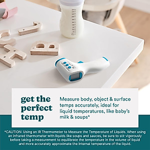 HoMedics Non-Contact Infrared Forehead Thermometer, Clinically Proven Fast Accurate Results, High-Fever Alert with 4-in-1 Readings