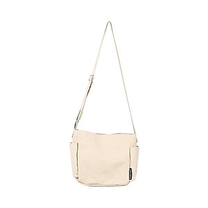 Mudono Small Hobo Bag for Girls Canvas Crossbody Purse Causal Messenger Shoulder Bag Mini Lightweight Everyday Satchel