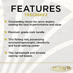 St. Croix Rods Triumph Salmon & Steelhead 2-Piece Casting Rod, Blue, 8'6"