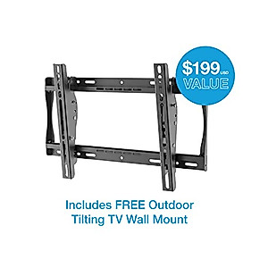 Peerless-AV 55" Neptune Partial Sun 4K HDR Outdoor Smart TV w/Free Outdoor Tilting Wall Mount (WPTV553)