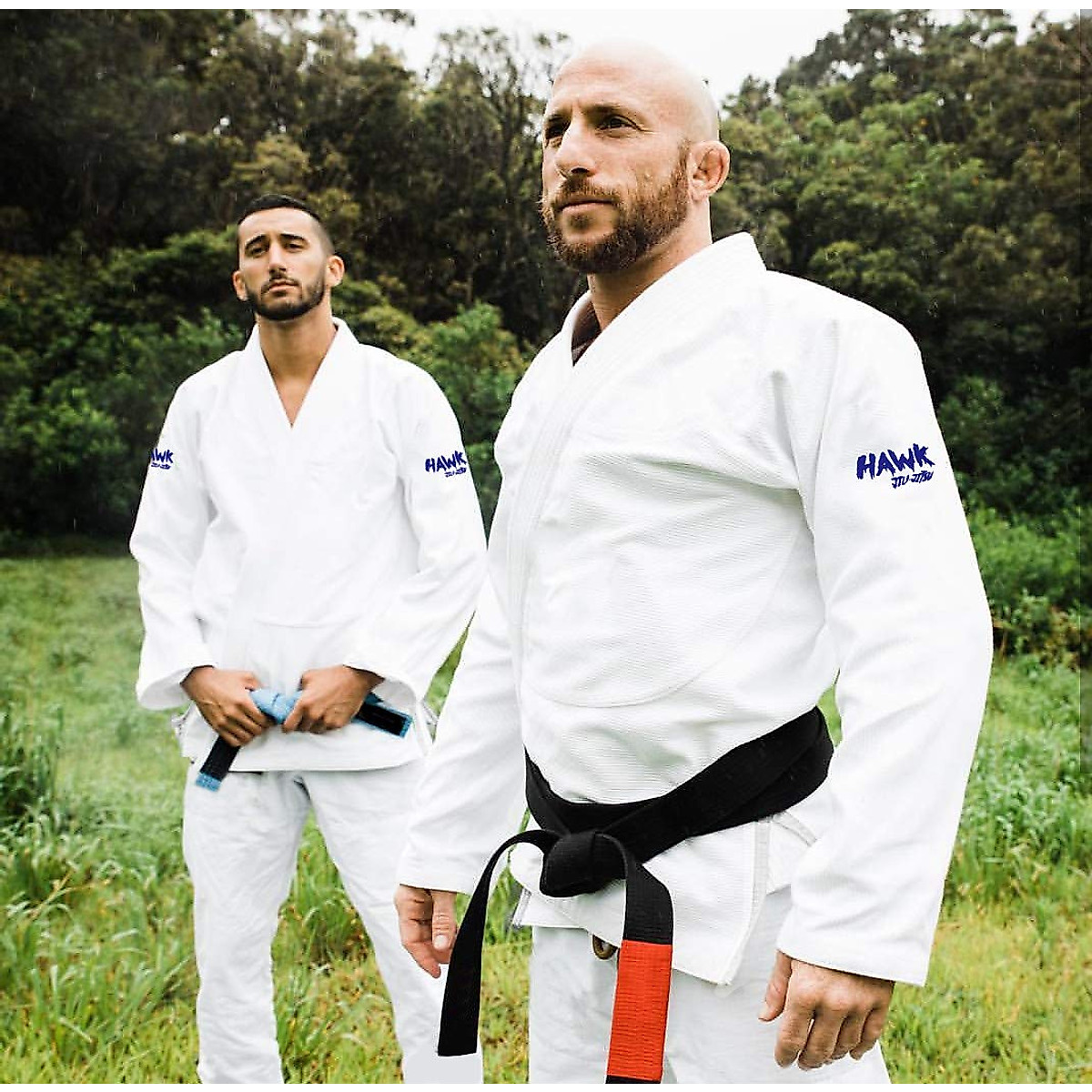 Brazilian Jiu Jitsu Gi BJJ Gi for Men & Women Uniform Kimonos Ultra Light, Preshrunk, with White Belt!!! (White, A2)