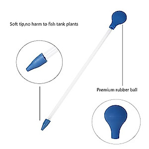 Aquarium Coral Feeder Long Tube Fish Tank Cleaner with Stainless Steel Straight and Curved Tweezers for Aquatic Plant Feeding Fish Tank Accessories (4 Pack)