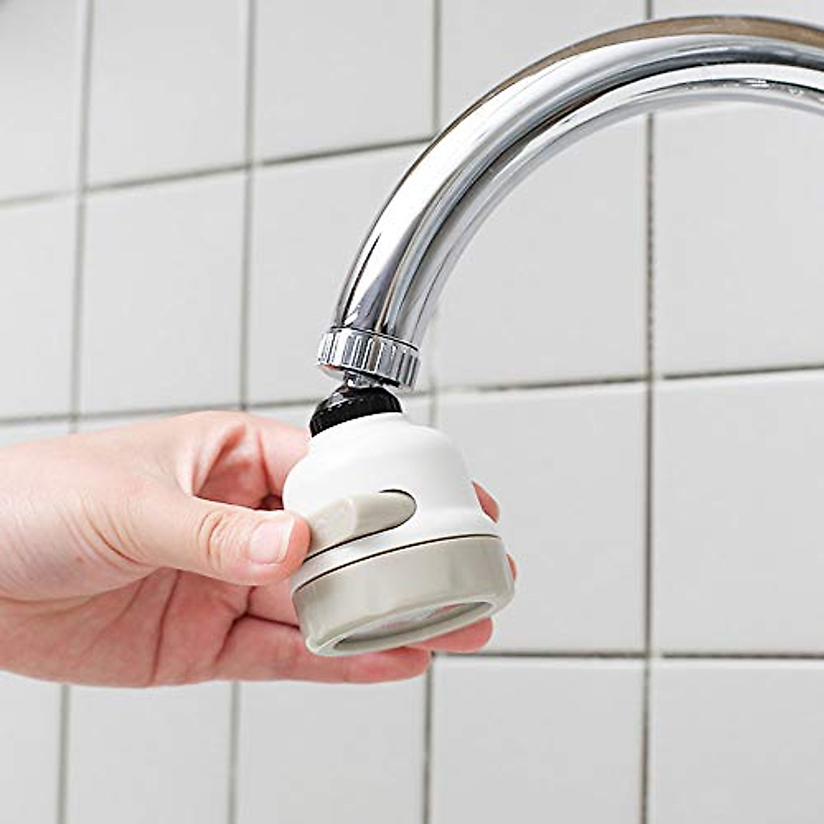 INIFLM 360° Rotating Kitchen Faucet Booster Shower, Water-Saving Filter Universal Splash-Proof Nozzle