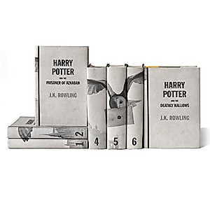 Juniper Books Harry Potter Castle and Owl Neutral Edition DUST Jackets ONLY | Custom Dust Jackets for Your 7-Volume Hardcover Harry Potter Book Set published by Scholastic | Books NOT Included