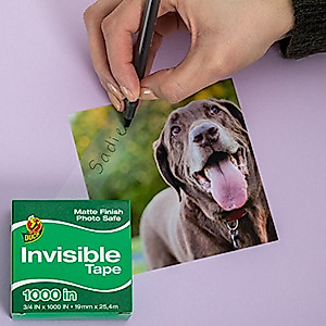 Duck Brand Matte Finish Invisible Tape Refill for Dispenser, 10 Rolls, Each Roll 3/4-Inch x 1000 Inches for 10000 Total Inches