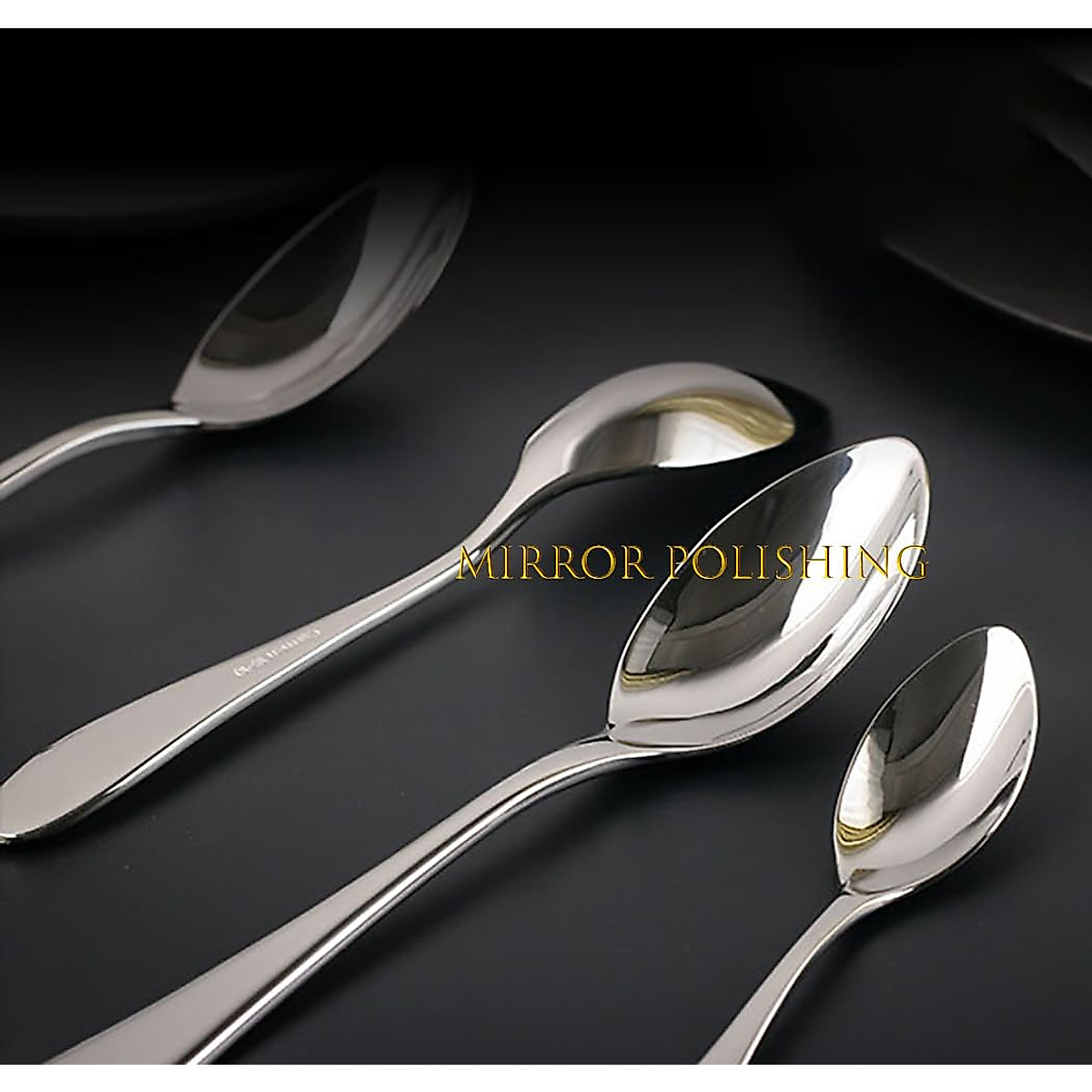 Thomaso 40 Piece Modern Cutlery Silverware Sets for 8,1810 Stainless Steel Flatware,Silver Forks and Spoons Silverware Set,Unique Thicken Handle Utensil Set,Dishwasher Safe