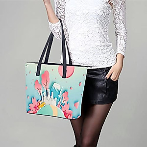 Womens Handbag Japan Travel Blossom Leather Tote Bag Top Handle Satchel Bags For Lady