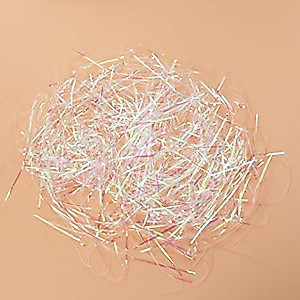 Milisten 20 Grams Iridescent Paper Shred Filler Sparkly Shredded Crinkle Paper for Gift Wrapping and Basket Filling 3MM